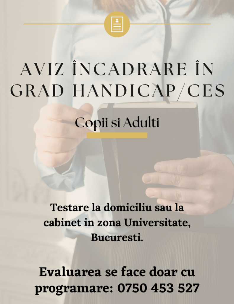 Evaluare psihologica handicap - Popescu Madalina-Alexandra